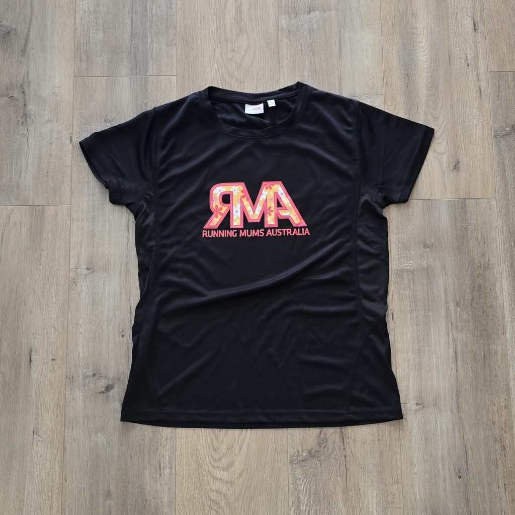 2025 RMA Flower Power technical Tshirt - RUNNING MUMS AUSTRALIA